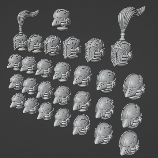 🆕 Sodomites In Ceramite Helmets for New Heresy・ 3D File for 3D printing ...