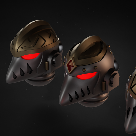 🛰 [417703] Beaky Space Woof helmets for new Heresy・ 3D File for 3D ...