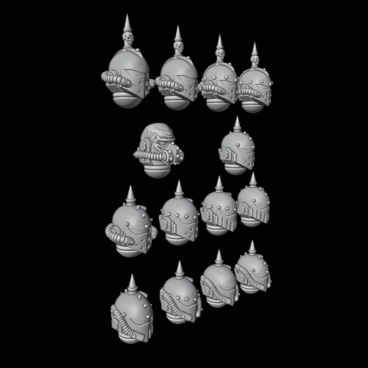 🆕 ill guardians of death helmets for new heresy・ 3D File for 3D ...