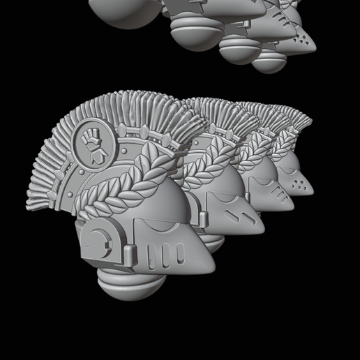 🤲 Imperator's Clenched Hands Beaky Helmets for New Heresy・ 3D File for ...