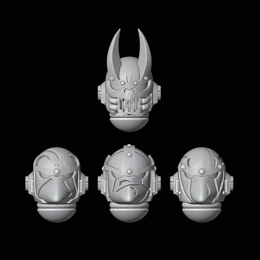 🆕 [239348] PROPHETS OF WORD helmets for new Heresy・ 3D File for 3D ...