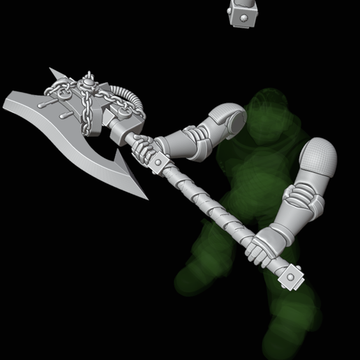 🆕 SONS OF HORUS Carsoran power axes set for new heresy・ 3D File for 3D printing・Cults