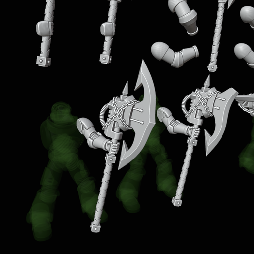 🆕 SONS OF HORUS Carsoran power axes set for new heresy・ 3D File for 3D ...