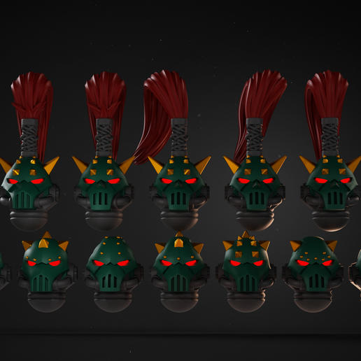 🆕 [787373] Heresy Sons Helmets for new Heresy・ 3D File for 3D printing ...