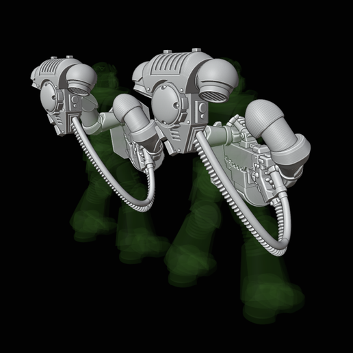 🎲 [480080] Shielded heavy bolter・ 3D File for 3D printing・Cults