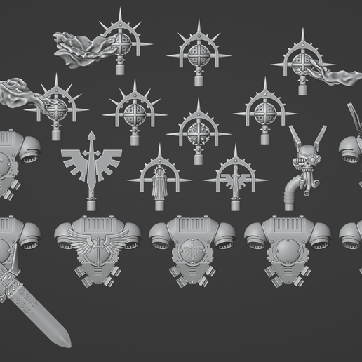 🎒 GLOOMY ANGELS Fancy BACKPACKS・ 3D File for 3D printing・Cults