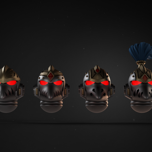 🛰 [417703] Beaky Space Woof helmets for new Heresy・ 3D File for 3D ...