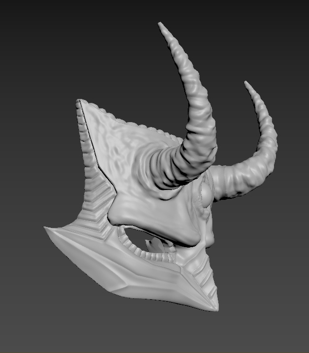 3D file Demon Mask Halloween 🎃 ・3D printing design to download・Cults