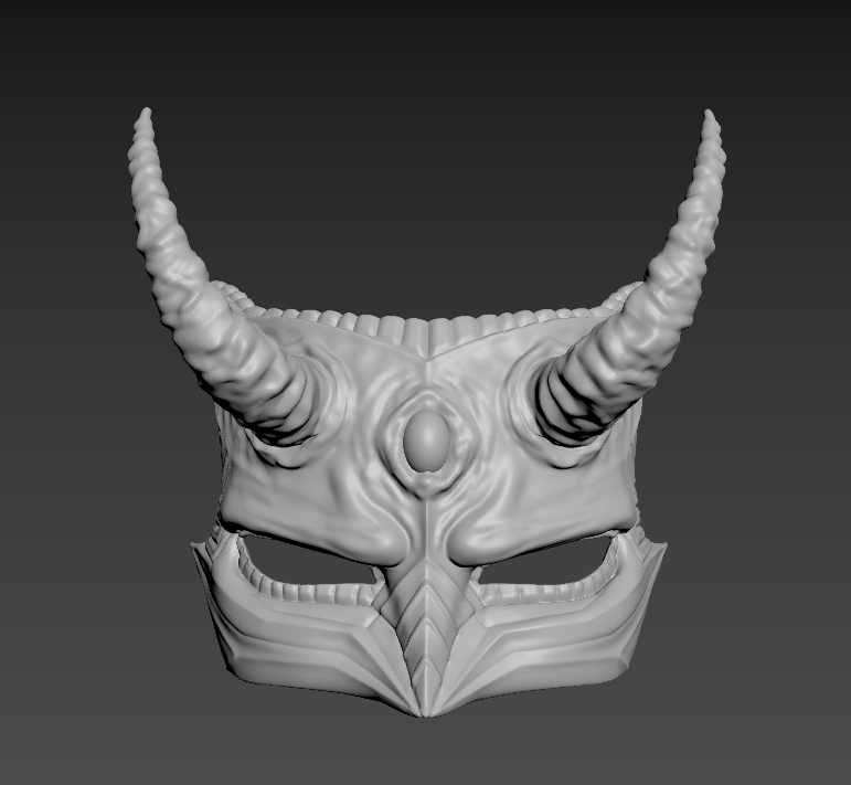3D file Demon Mask Halloween 🎃 ・3D printing design to download・Cults