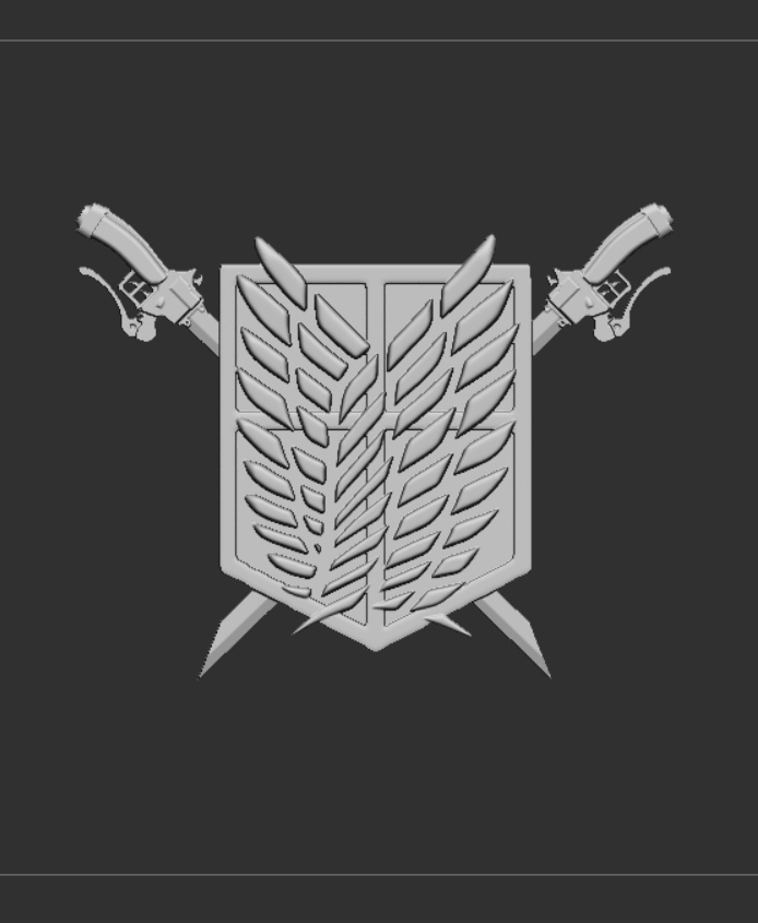 Файл 3D Attack on Titan Corps Logo 🪖・Дизайн для загрузки и 3D-печати・Cults