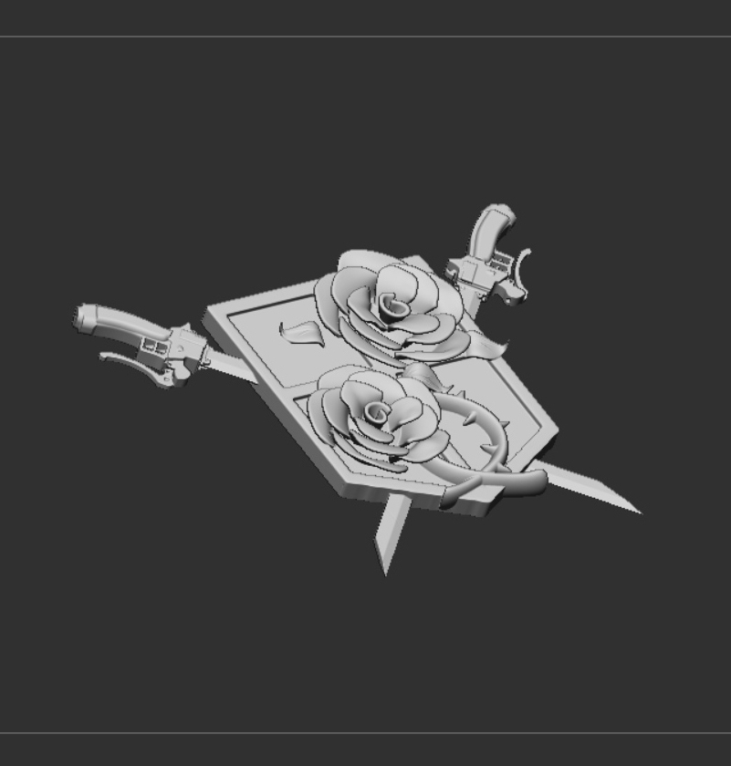 Файл 3D Attack on Titan Corps Logo 🪖・Дизайн для загрузки и 3D-печати・Cults