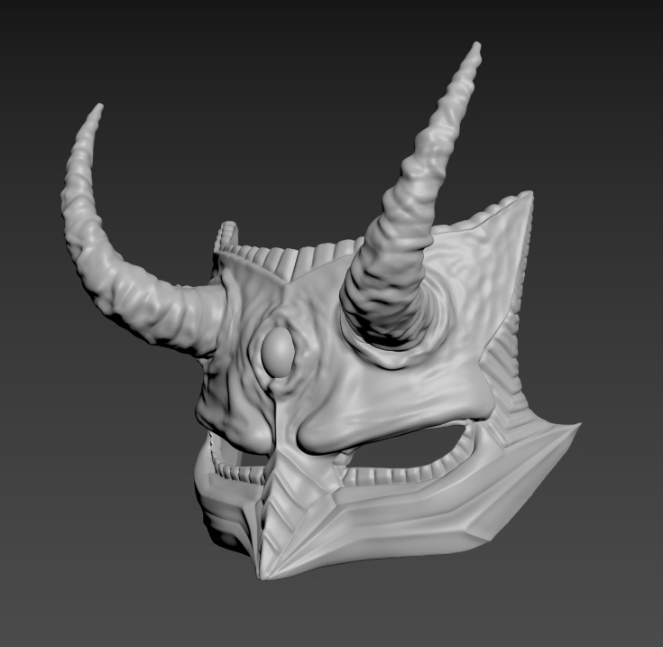 3D file Demon Mask Halloween 🎃 ・3D printing design to download・Cults