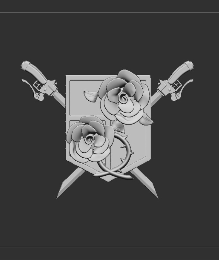 Файл 3D Attack on Titan Corps Logo 🪖・Дизайн для загрузки и 3D-печати・Cults