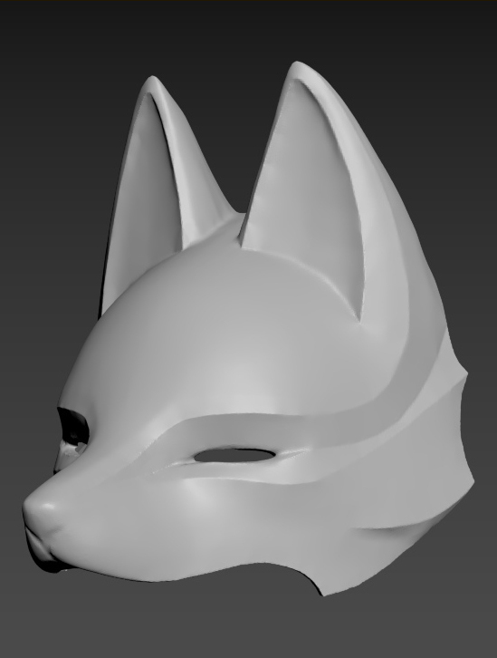 🎃 Kunimitsu Mask Tekken 7 (Kitsune Mask)・ 3D File for ・Cults
