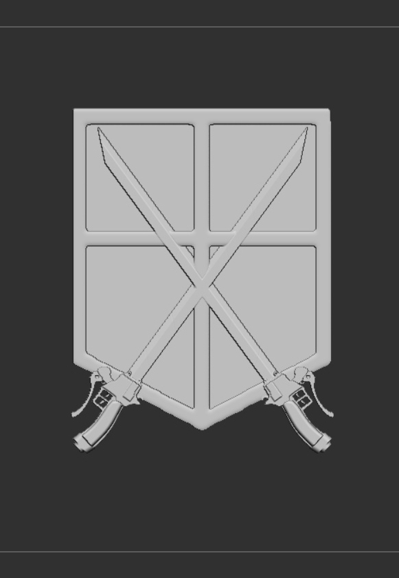 Файл 3D Attack on Titan Corps Logo 🪖・Дизайн для загрузки и 3D-печати・Cults