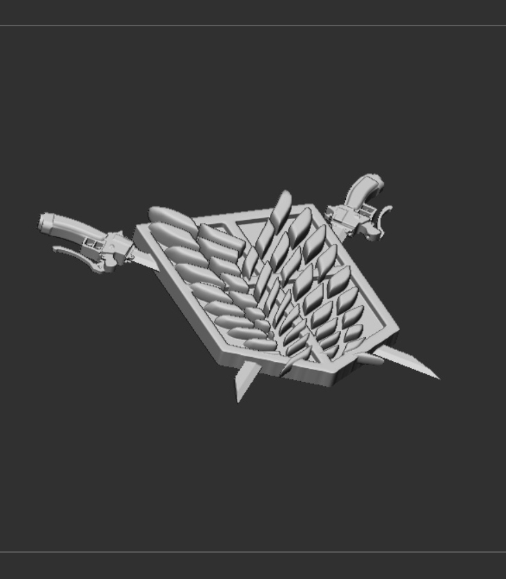 Файл 3D Attack on Titan Corps Logo 🪖・Дизайн для загрузки и 3D-печати・Cults