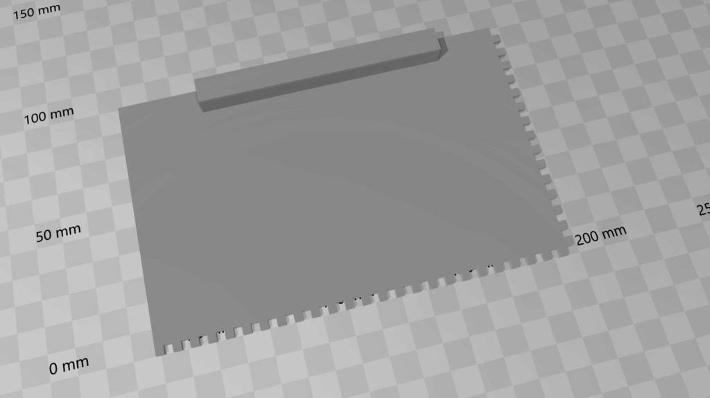 Free 3D file 3.2 mm / 1/8" Notch trowel for epoxy 🛠️ ・3D printer model ...