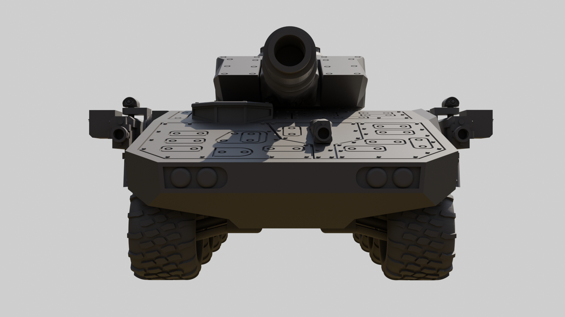 🔫 Mobile Gun System module for Ajax or Boxer・ STL File for ・Cults
