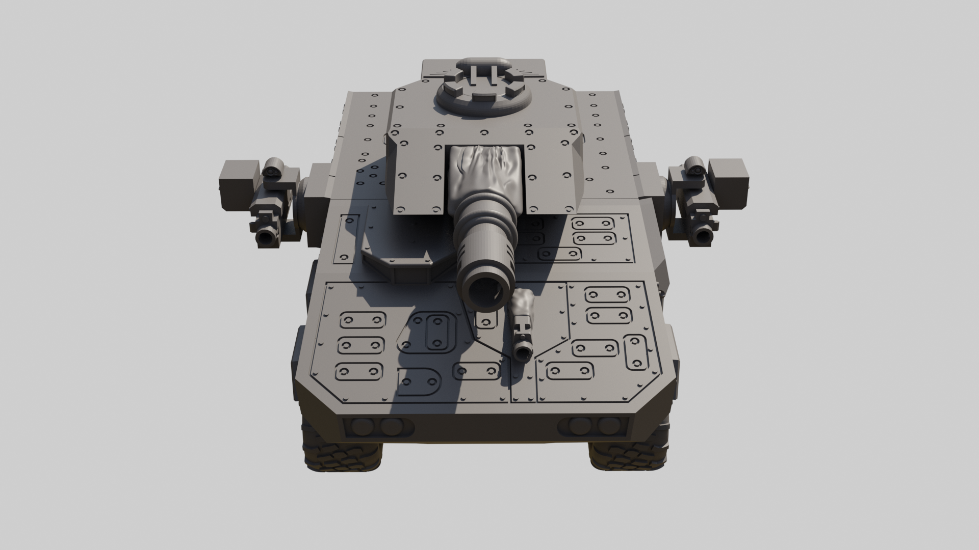 🔫 Mobile Gun System module for Ajax or Boxer・ STL File for ・Cults