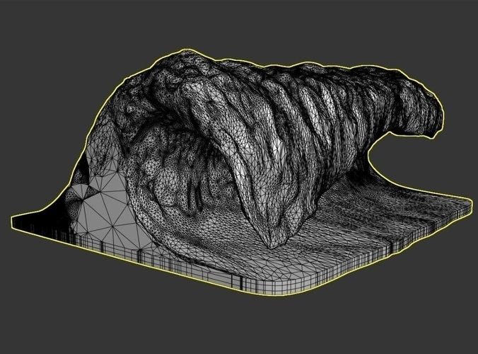 🌊 ocean wave・ STL File for 3D printing・Cults