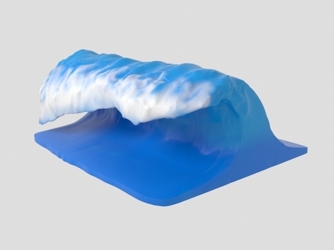 🌊 ocean wave・ STL File for 3D printing・Cults