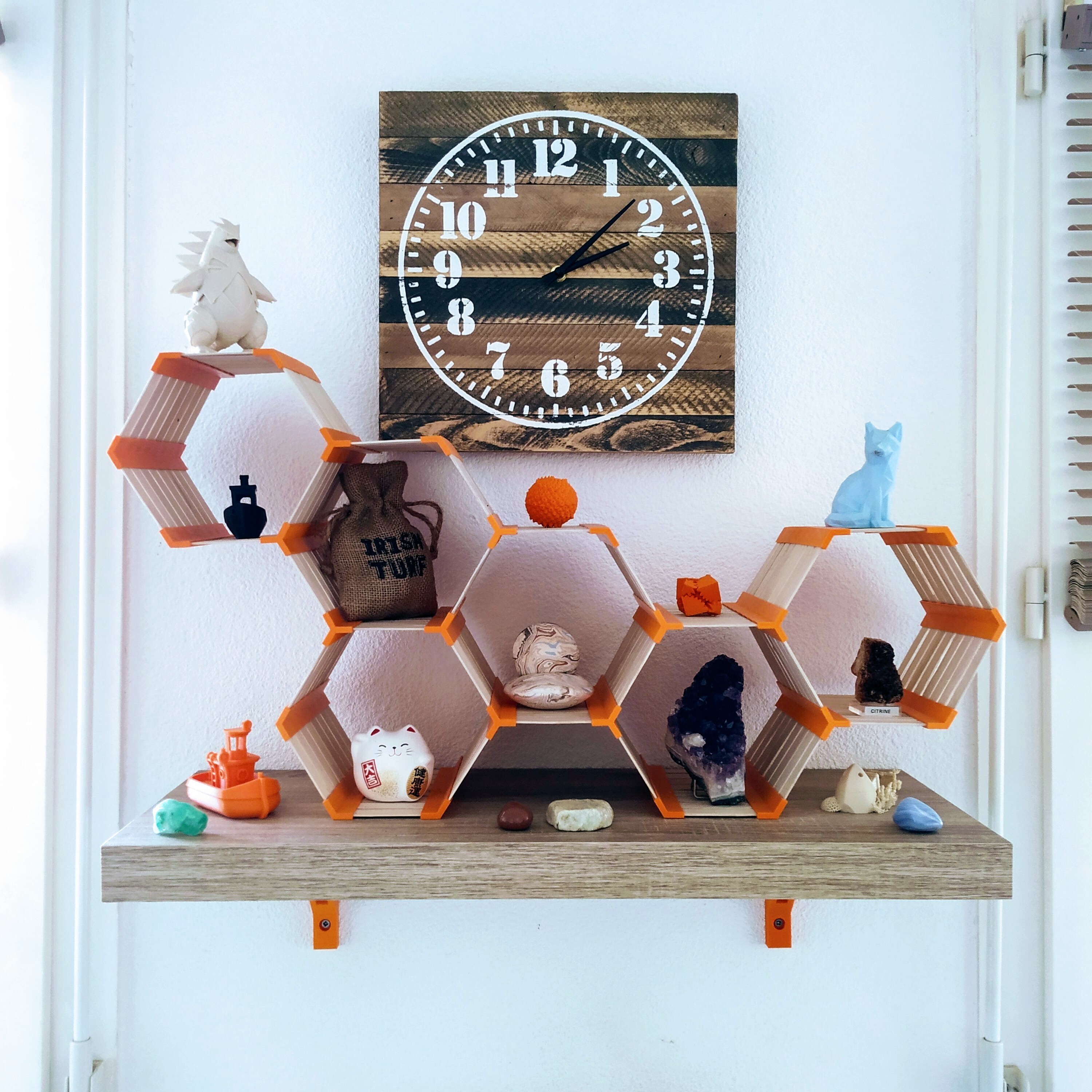 🍽️ Popsicle stick shelf (large stick format)・Free STL File for ・Cults