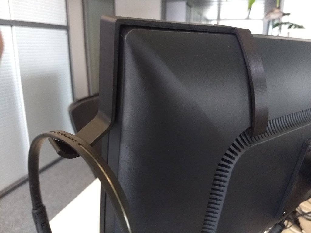 Free STL file snap on headset holder for LG Flatron E2411 🏢 ・3D print ...