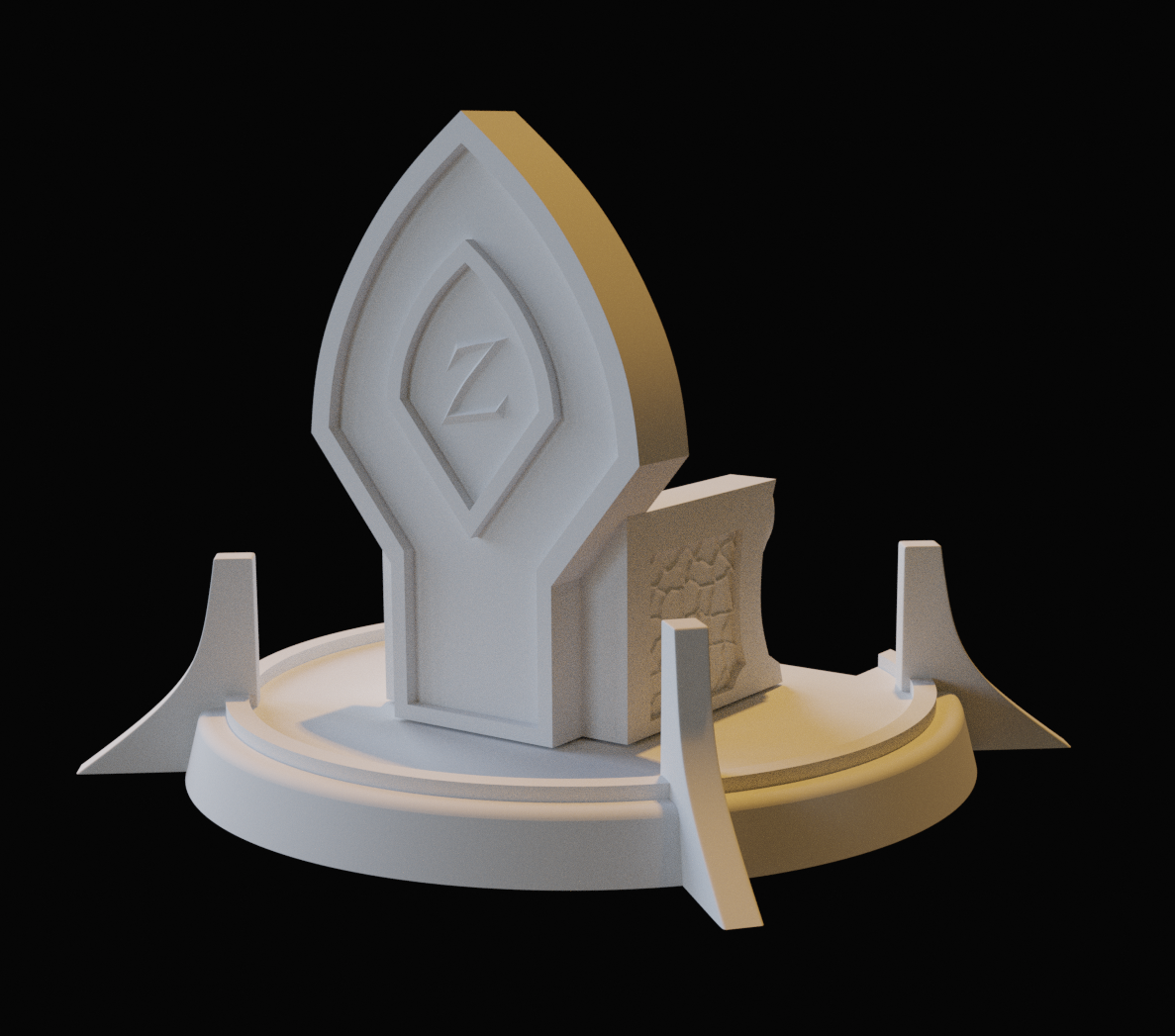 3D file Lord Zedd Throne 🦸・3D print model to download・Cults