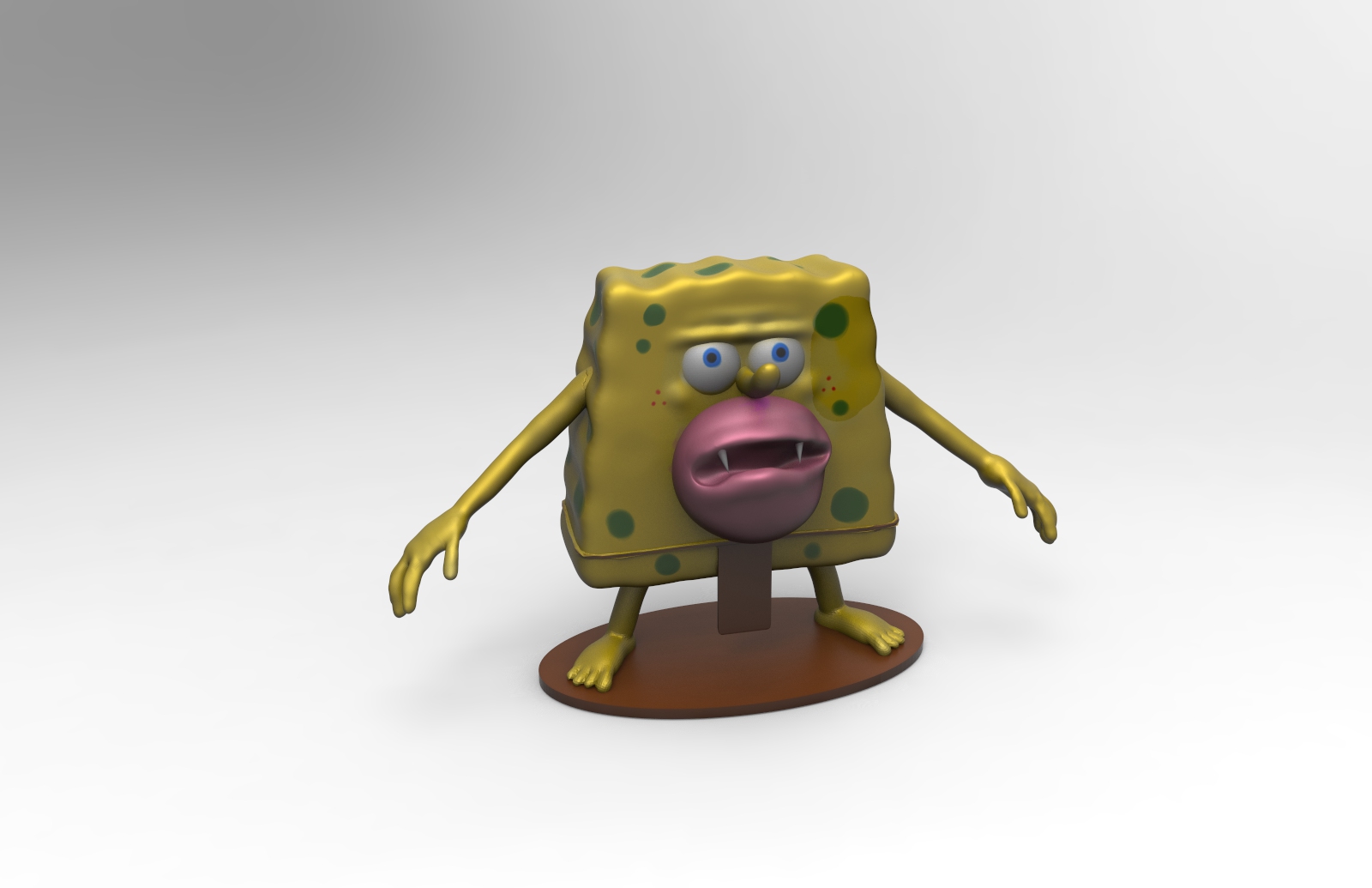 🧽 sponge gar -esponja gar -bob esponja・Archivo STL para ・Cults