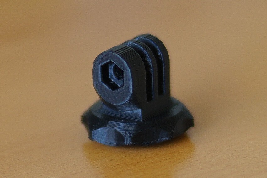 Free STL file Gopro mount for 1/4"-20 nut and no support 🔩 ・Template to ...