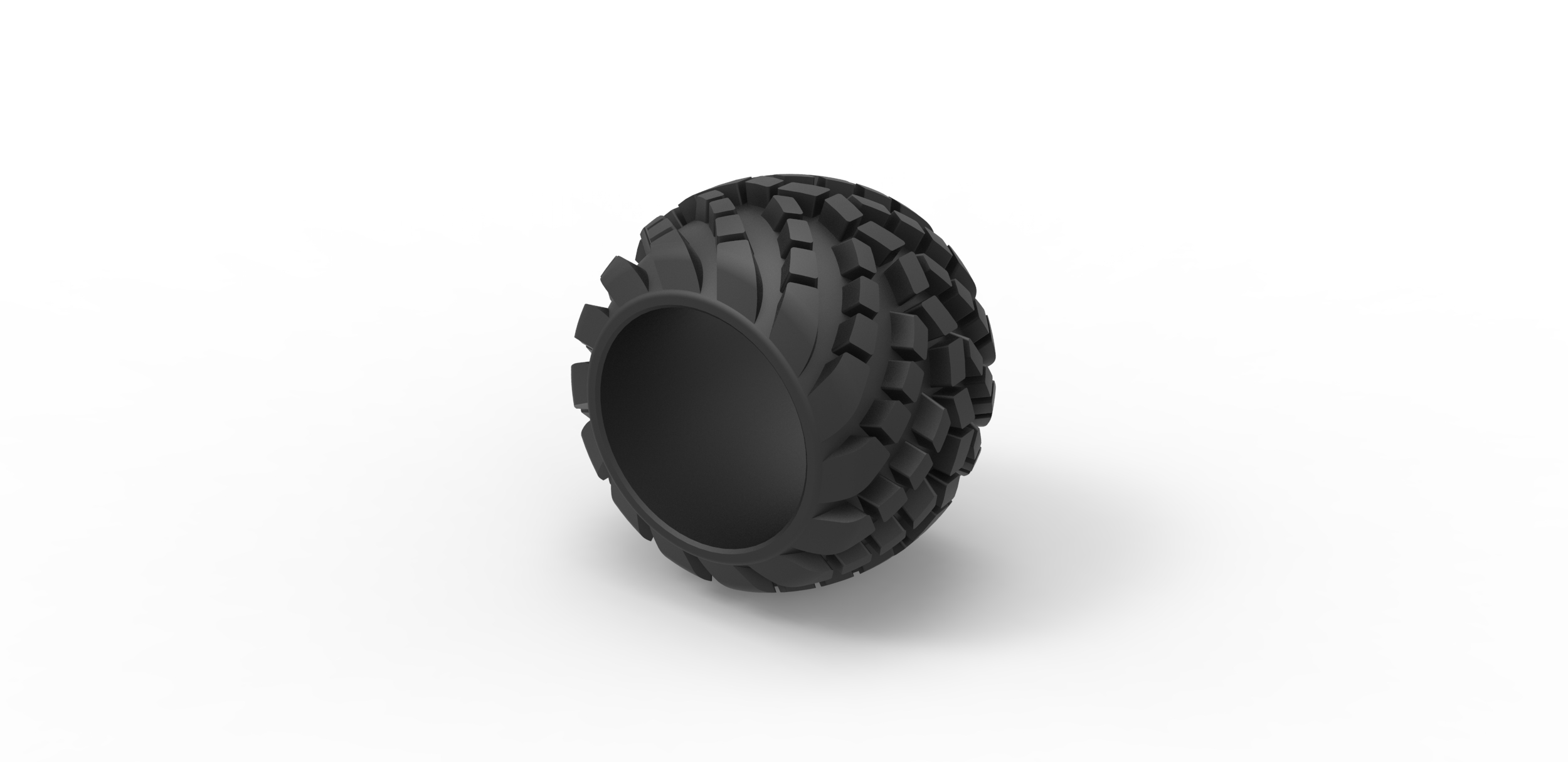 3D file Diecast offroad arched tire Scale 1 to 10 🛞 ・3D printable model ...