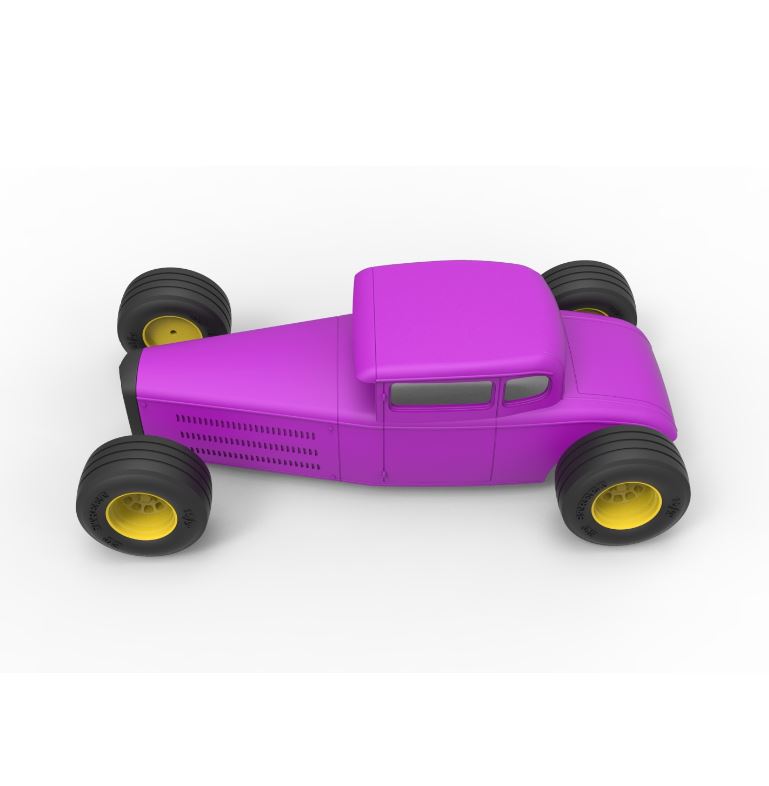 3D file Diecast shell and wheels for Hot rod Scale 1 to 24 🐚 ・3D ...