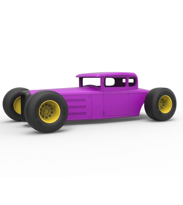 3D file Diecast shell and wheels for Hot rod Scale 1 to 24 🐚 ・3D ...