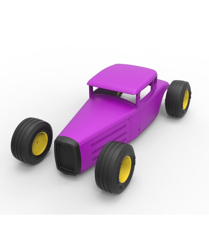 3D file Diecast shell and wheels for Hot rod Scale 1 to 24 🐚 ・3D ...