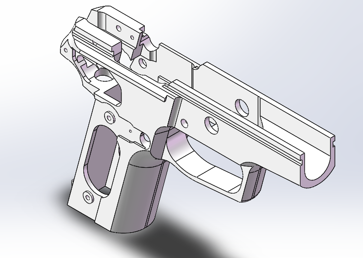 Бесплатный STEP файл P228 PISTOL FRAME 🔫 ・Дизайн 3D-печати для загрузки ...
