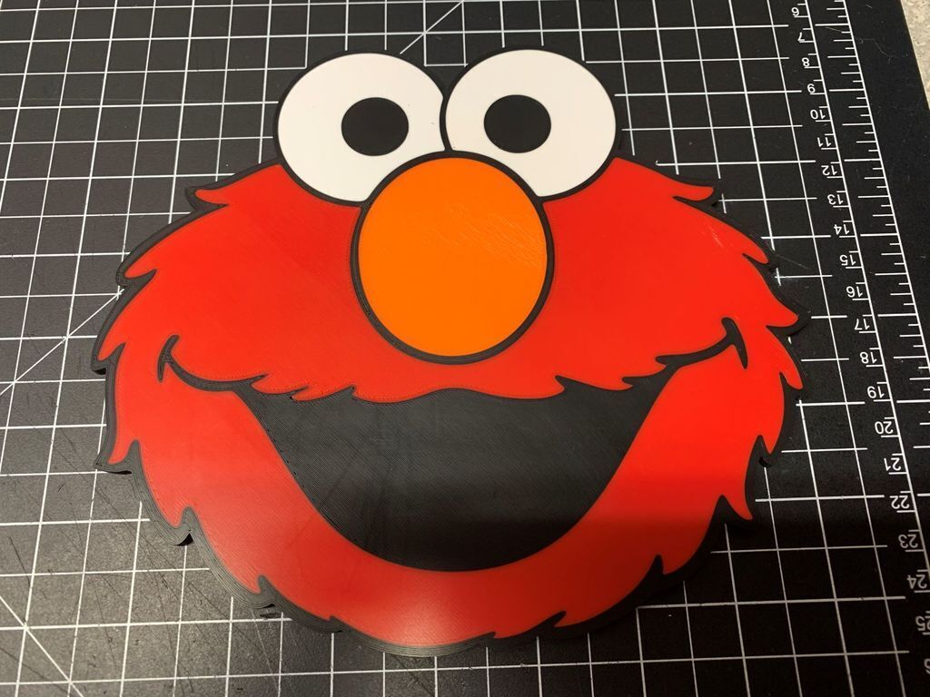 免费 STL 文件 Elmo Face, Sesame Street, MMU, Multi Material 🖼️ ・可下载 3D 打印设计 ...