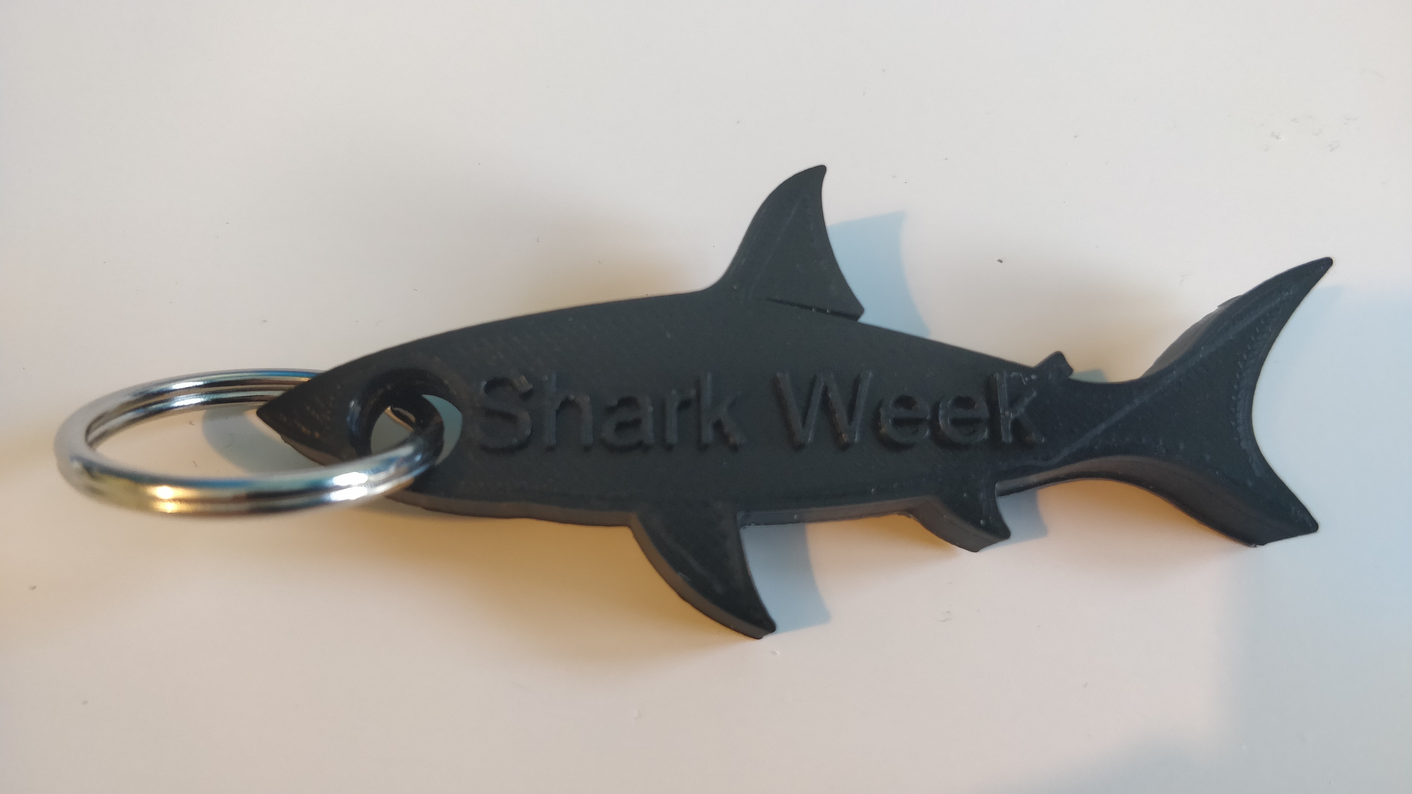 Free 3D file Shark week keyring 🦈 ・3D printing design to download・Cults