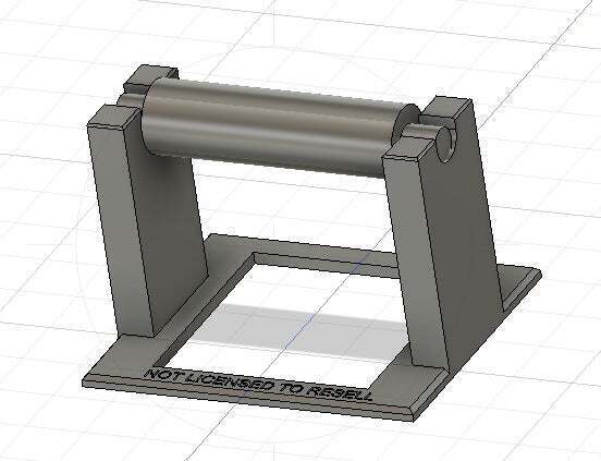 🖨️ Rollo Thermal Printer Paper Spindle Holder・Free STL File for ・Cults