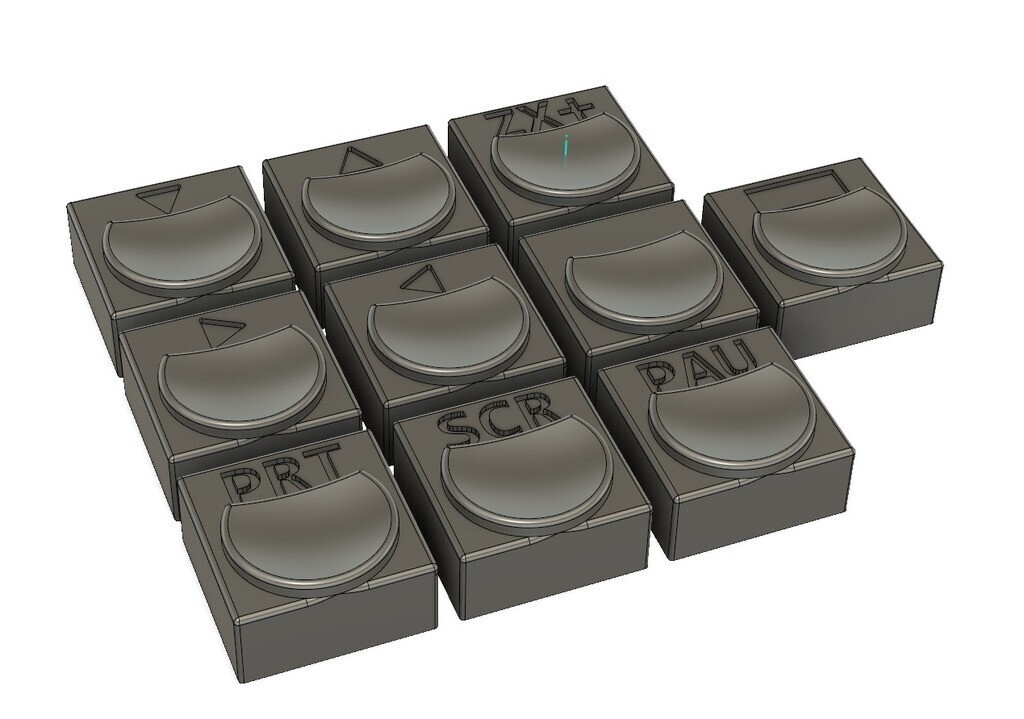 Free STL file Retro ZX Spectrum+ Keycaps for Cherry MX 🍒 ・Design to ...