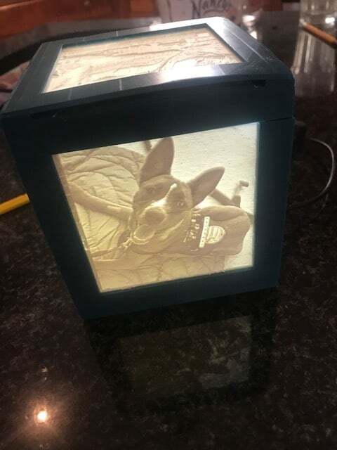 3D printed Lithophane Light Box・Cults