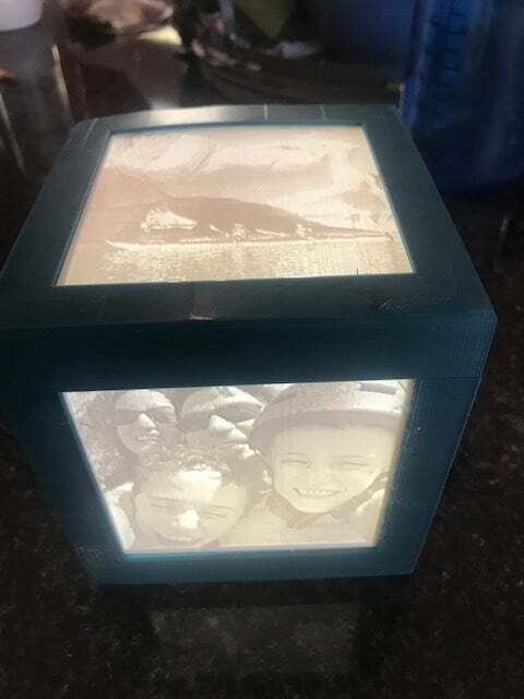 3D printed Lithophane Light Box・Cults