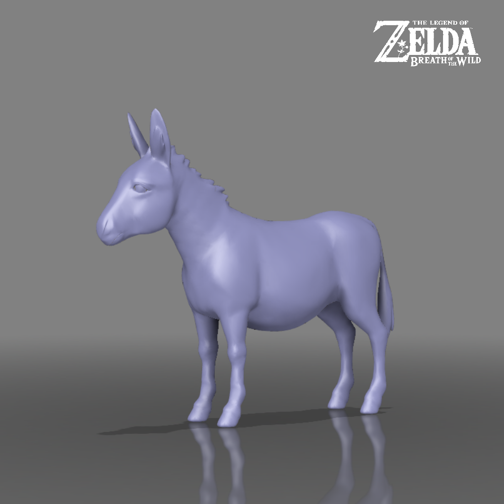 STL file Donkey - The Legend of Zelda - Breath of the WIld 🔗 ・3D ...