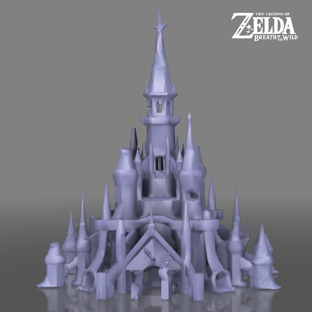 🏰 Hyrule Castle - The Legend of Zelda - Breath of the Wild・ STL File ...