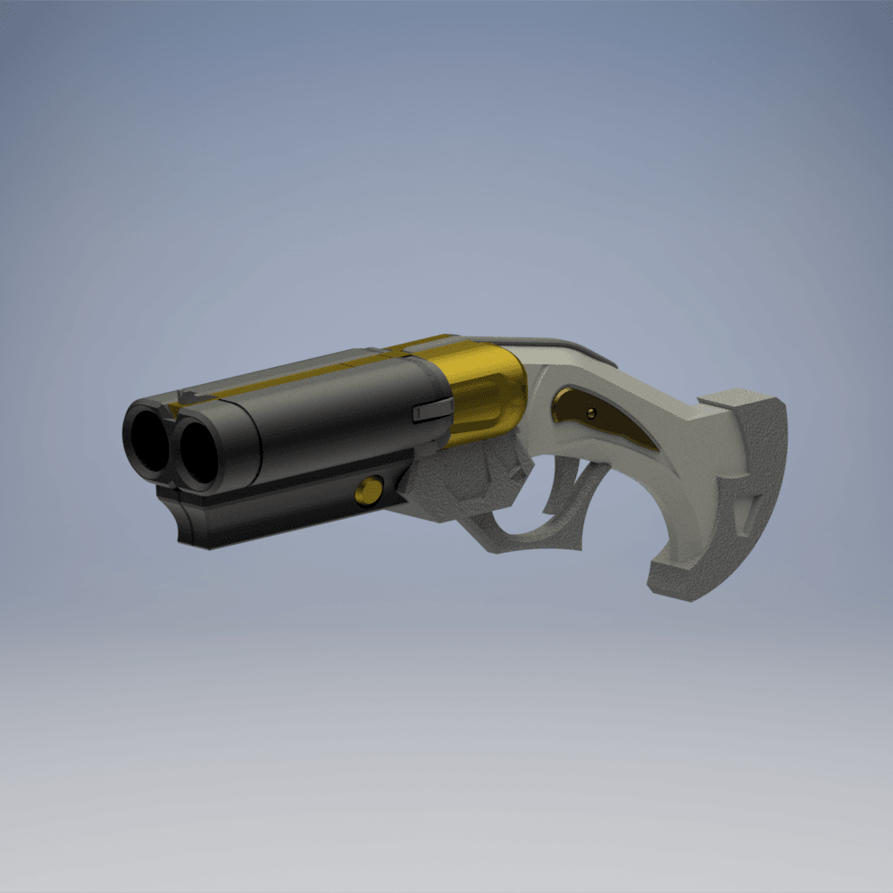 3D file Overwatch Ashe Gangster SKIN Shirt Gun 🔫 ・3D printer design to ...