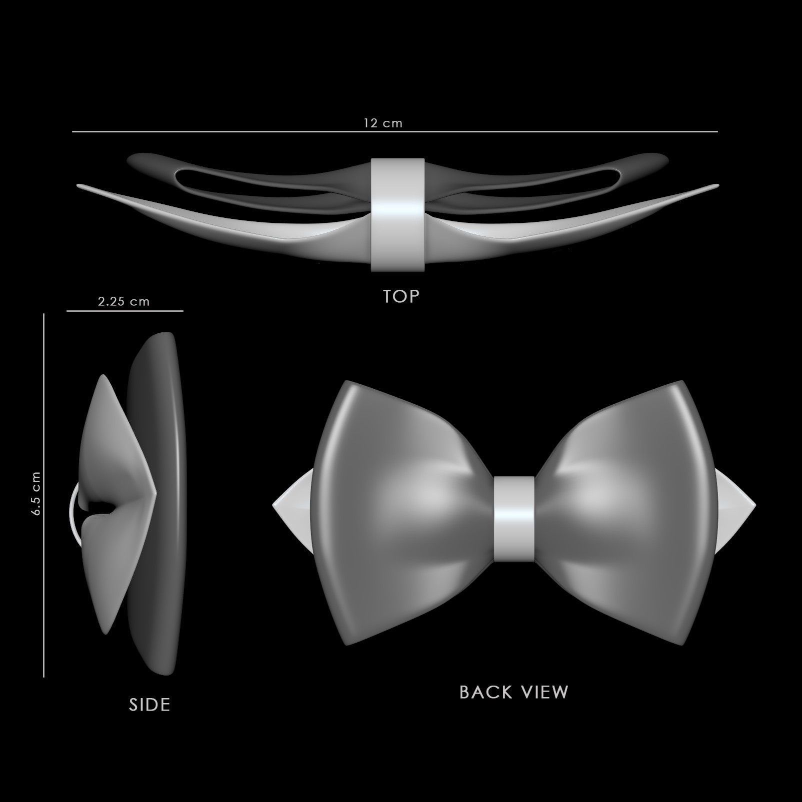 STL file Bow Tie 02 🏹 ・3D printer design to download・Cults