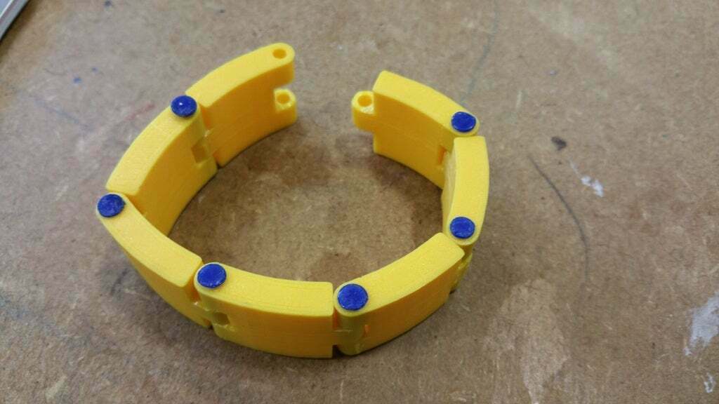 ⌚ 22mm Watch Strap with Filament joints・Free STL File for ・Cults