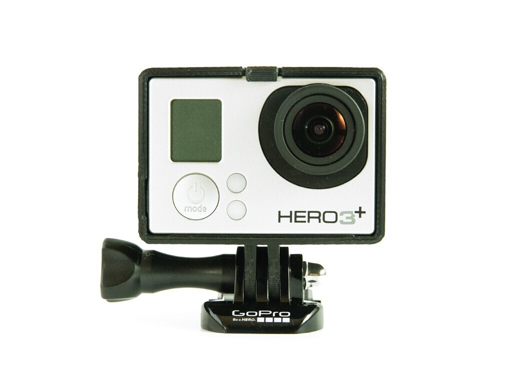 Archivo STL gratis GoPro Frame (Hero 3 / 4) y Bacpac 🖼️・Plan imprimible ...