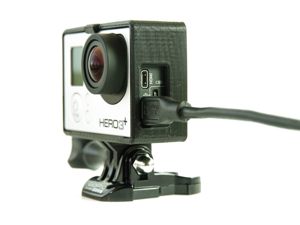 Archivo STL gratis GoPro Frame (Hero 3 / 4) y Bacpac 🖼️・Plan imprimible ...