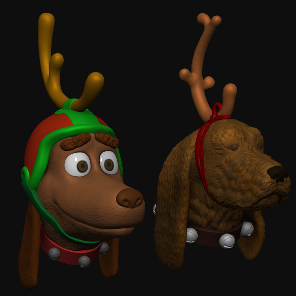 🎄 MAX from The Grinch CHRISTMAS ORNAMENT 2X1・ STL File for ・Cults