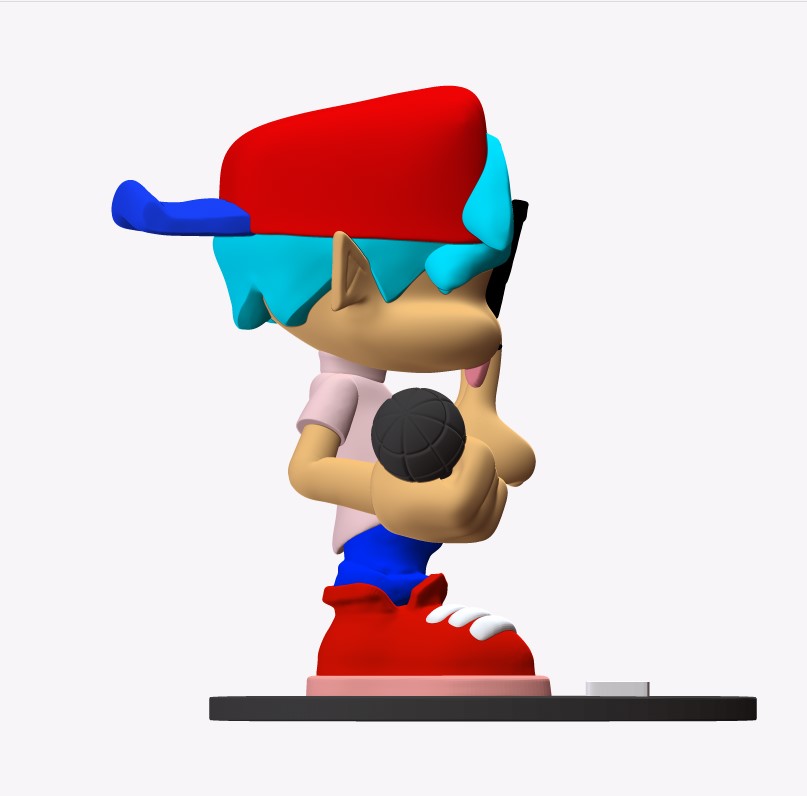 🎨 Boyfriend from Friday Night Funkin' Fan Art・ STL File for ・Cults